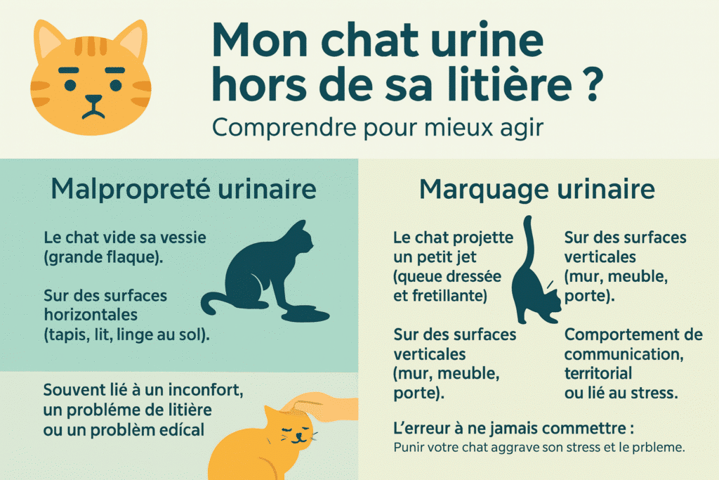 Pourquoi Mon Chat Urine Partout ? Les Erreurs à Eviter